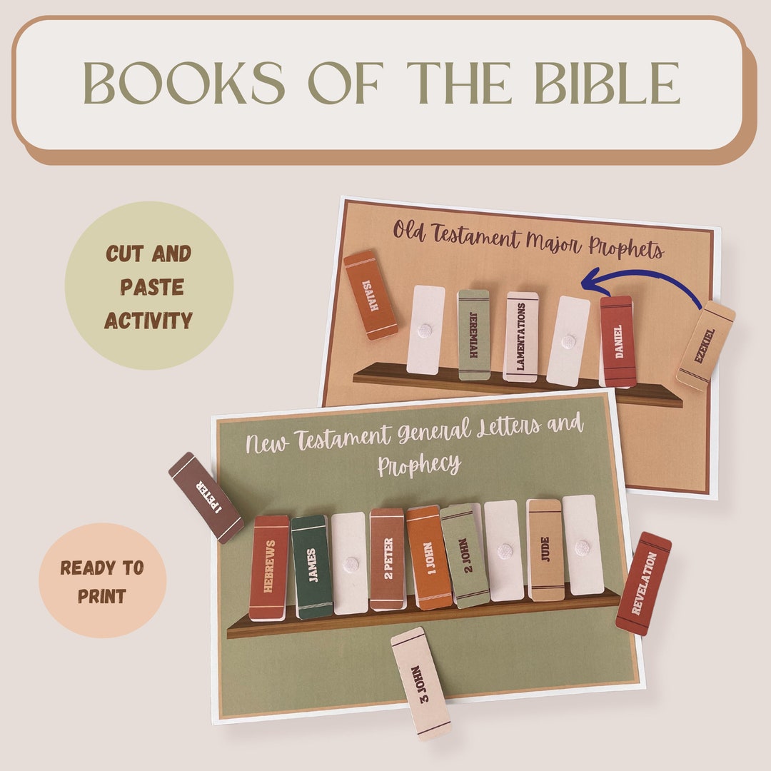 Books of the Bible Activity| Old Testament Printable| New Testament ...