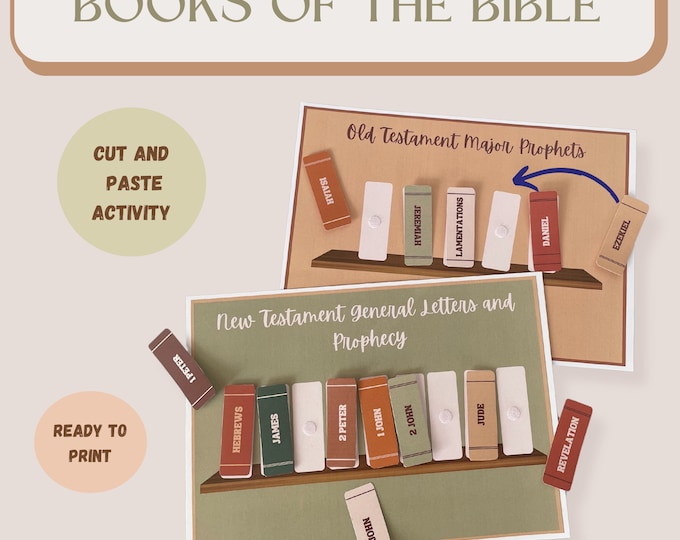Books of the Bible Activity Old Testament Printable New Testament ...