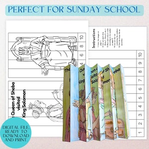 Printable the Queen of Sheba Visits King Solomon Agamograph – Sunday ...