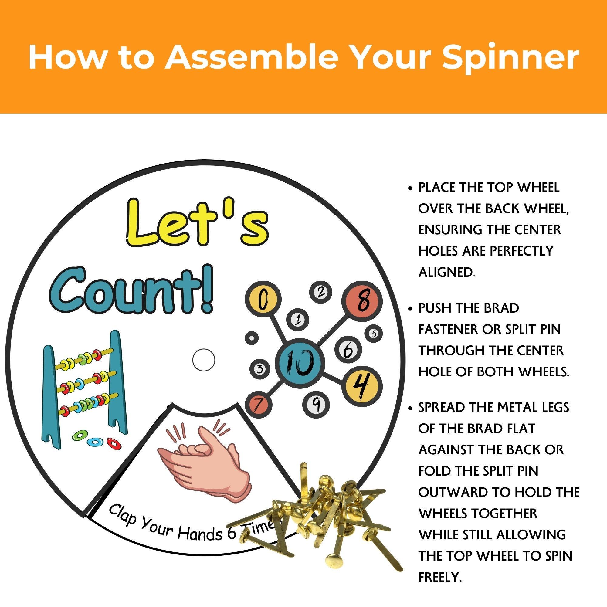 Counting & Numbers Spinner | Fun Math Learning Game for Kids | Autism ...