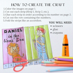 Printable Daniel in the Lions’ Den Agamograph – Sunday School Bible ...