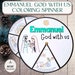 Sunday School Printable Craft, Emmanuel: God With Us Coloring Spinner ...
