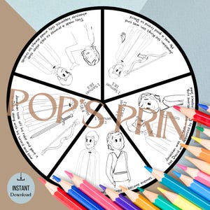Printable David and Jonathan's Friendship Coloring Spinner Wheel ...