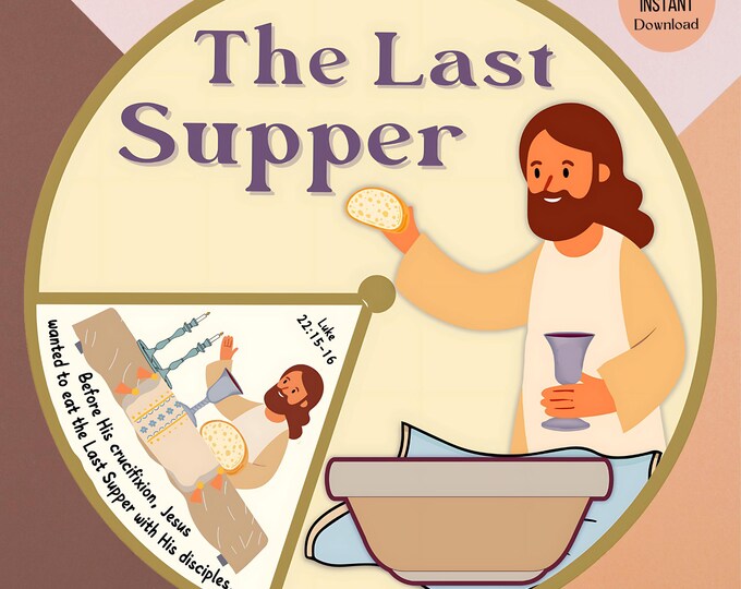 Last Supper Craft: Printable Easter Bible Activity (PDF) - Etsy Canada