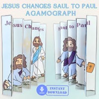 From Saul to Paul Coloring Wheel, Bible Story Activity for Kids ...