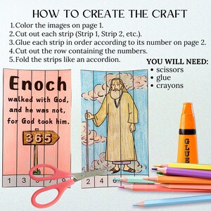 Printable Enoch Walked With God Agamograph – Sunday School Craft ...