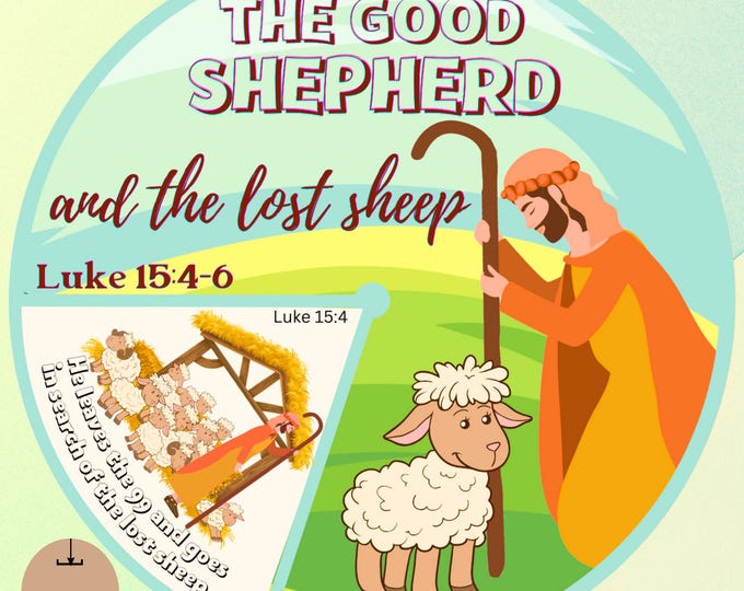 The Parable of the Lost Sheep Craft for Kids, Jesus Leaves the 99 Bible ...
