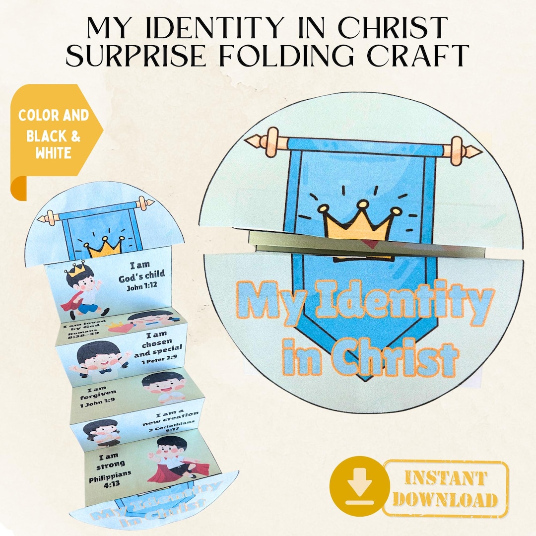 My Identity in Christ Bible Craft for Kids – Printable Christian ...