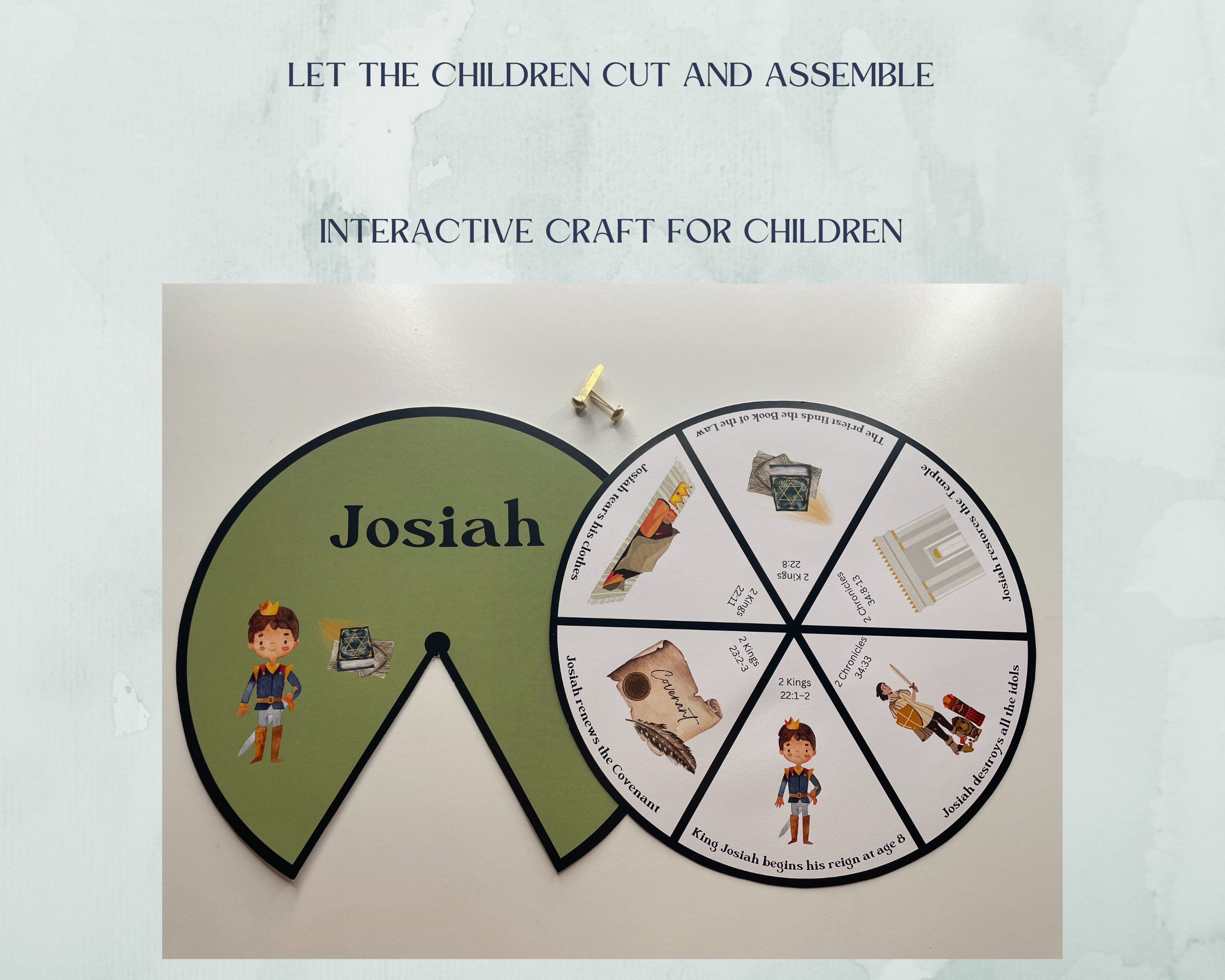 La historia de la rueda de Josías / Manualidad de Josías / Manualidad ...