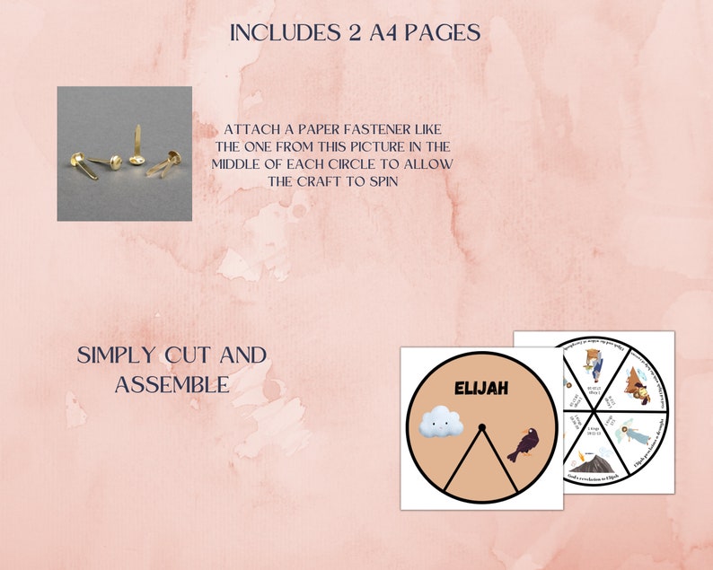 Elijah Spinner Wheel Elijah Craft Sunday School Craft Kids Ministry ...