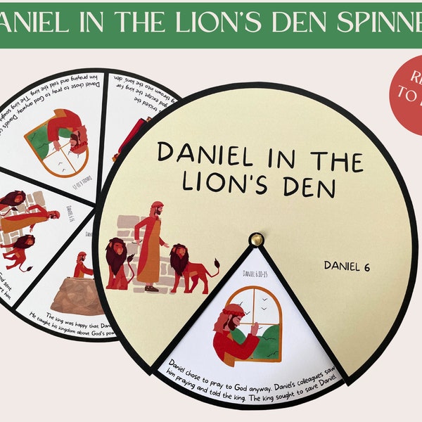 Daniel in the Lions - Etsy