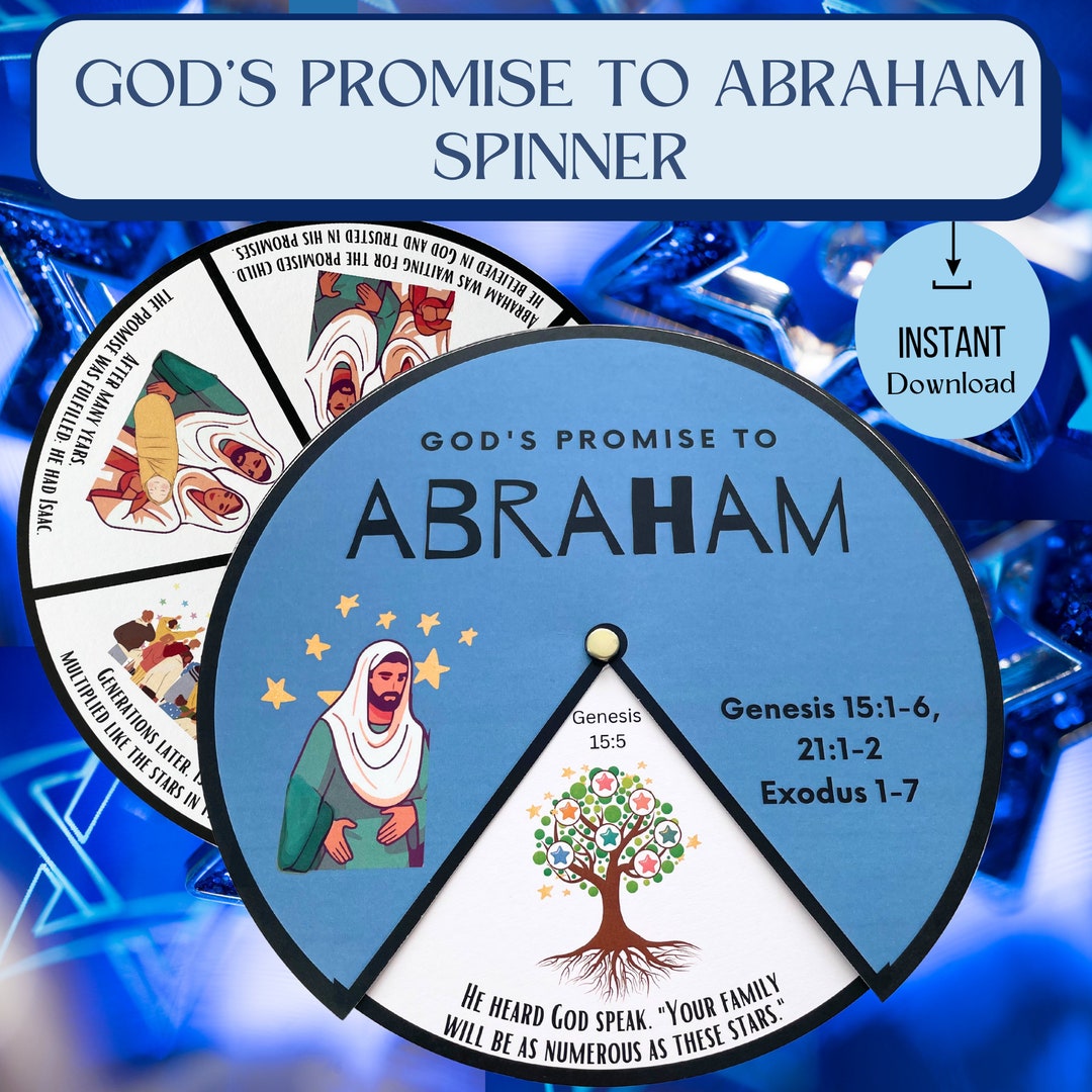 God's Promise to Abraham Spinner Wheel | Abraham Craft | Sunday School ...