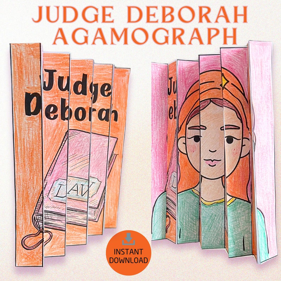 Printable Judge Deborah Agamograph – Sunday School Craft & Bible ...