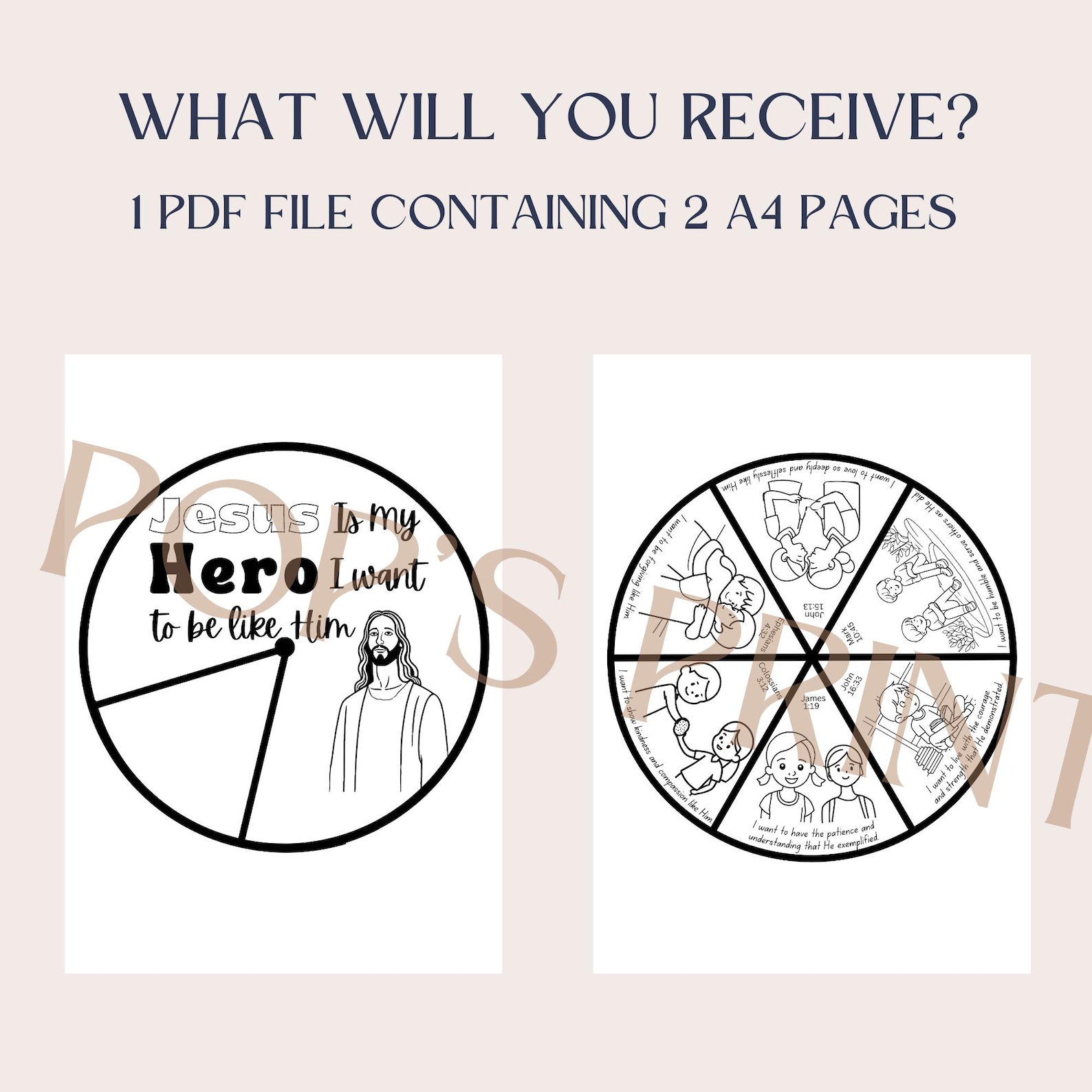 Jesus is My Hero: Building Christian Character Printable Bible Verses ...