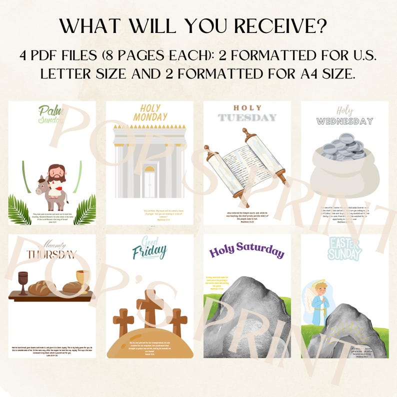 Holy Week Handprint Craft| Easter Story| Sunday School| Coloring Paper ...