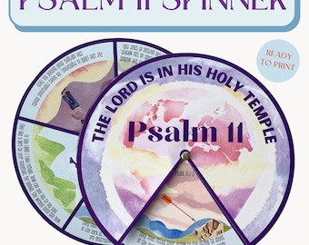 Printable Psalm 121 Coloring Spinner Wheel | Psalm 121 Sunday School ...