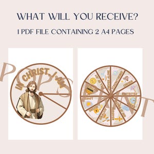 Printable Christian Identity Spinner Wheel, Bible Verse Activity ...