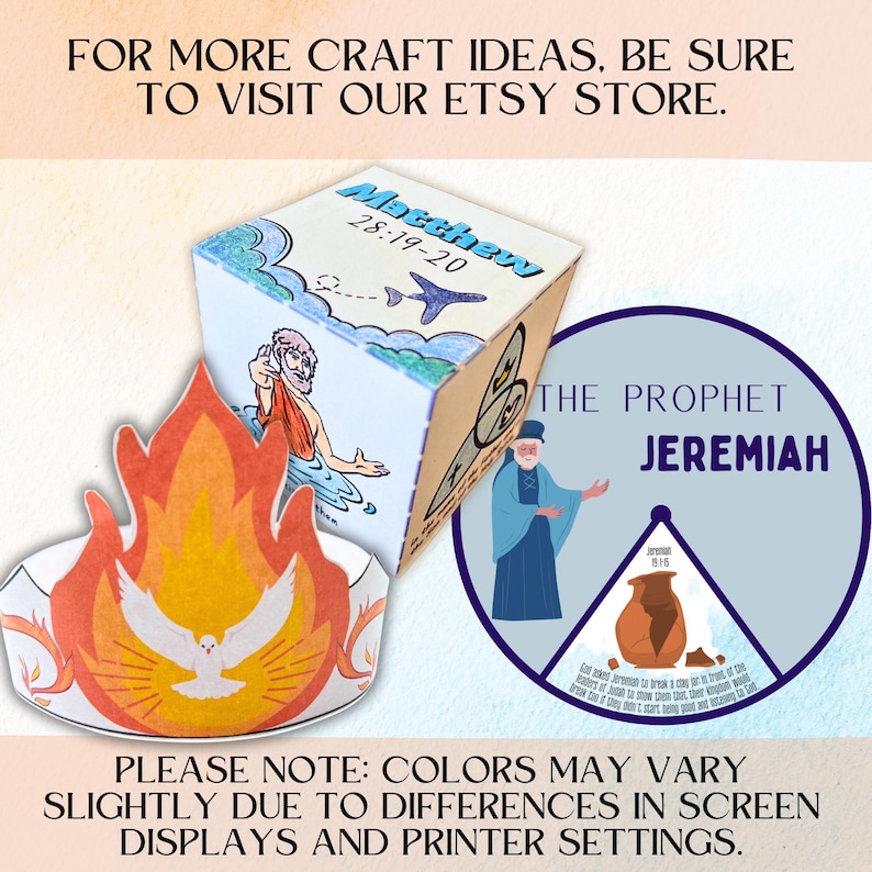 3D Pentecost Flame Craft| Sunday School Activity for Kids| Instant ...