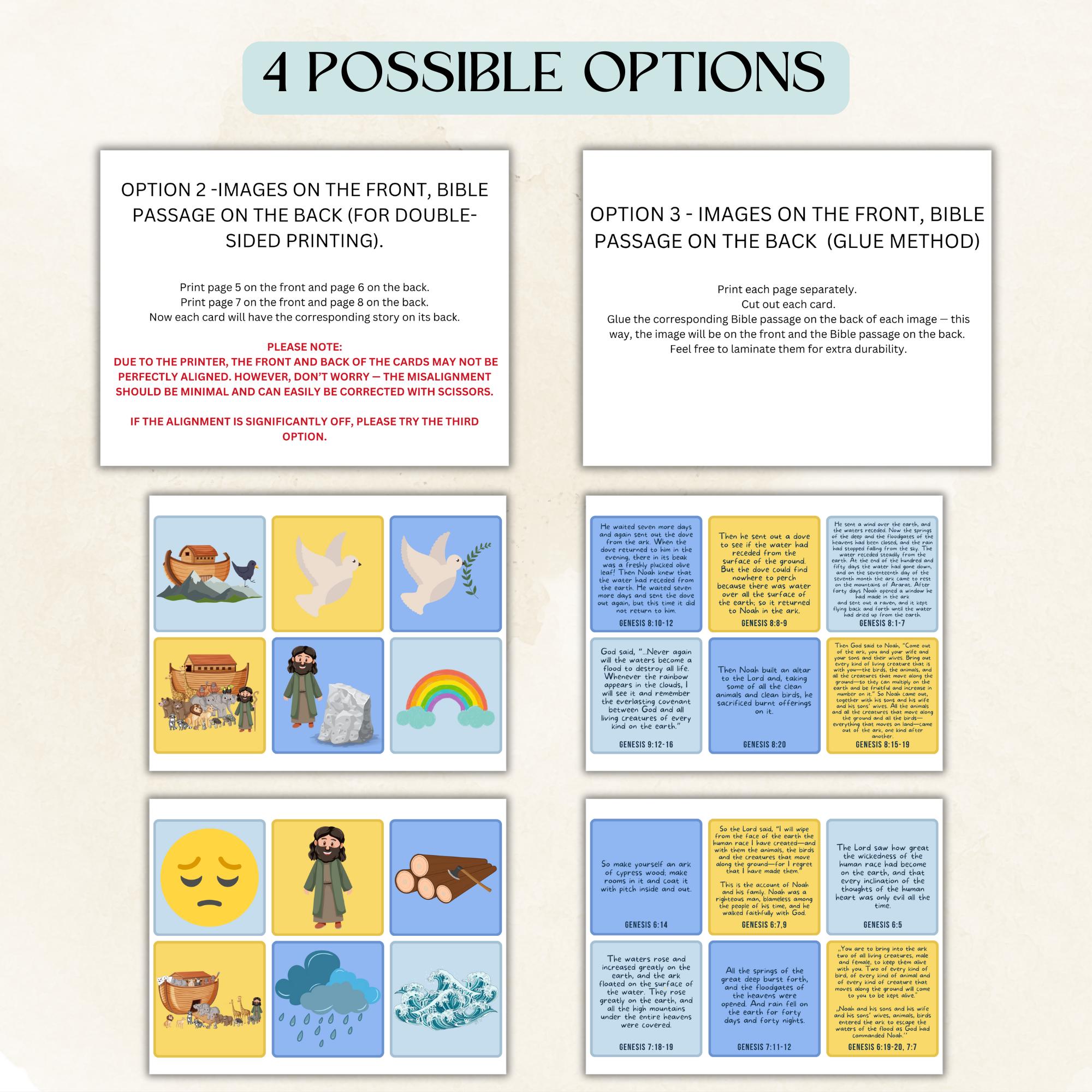 Noah's Ark Flashcards and Activity| Noah's Ark Printable| Noah's Ark ...