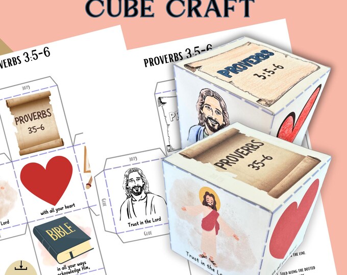 Printable Bible Verse Puzzle - Proverbs 3:5 - Etsy Canada