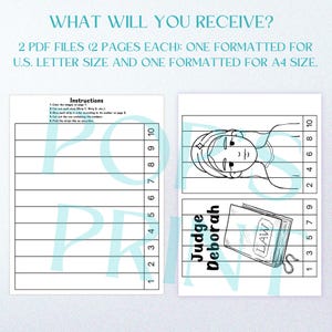 Printable Judge Deborah Agamograph – Sunday School Craft & Bible ...