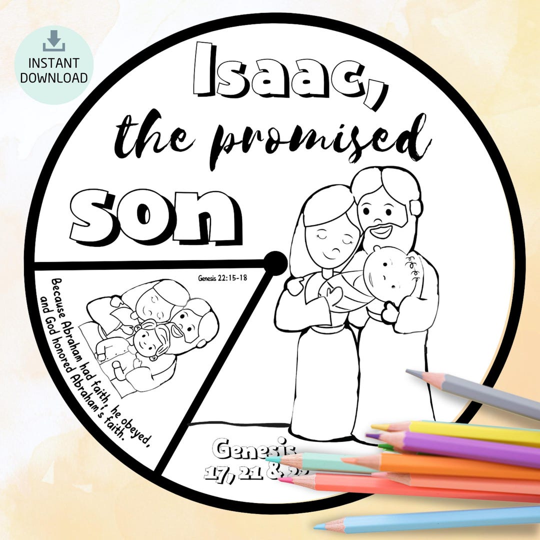 Isaac, the Promised Son Sunday School Craft, Abraham Sarah Bible Story ...