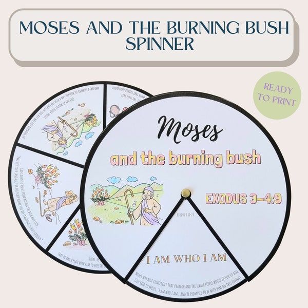 Moses and the Burning Bush Craft - Etsy