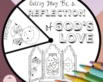 God is Love Coloring Wheel: Printable Bible Activity for Kids, Daily ...