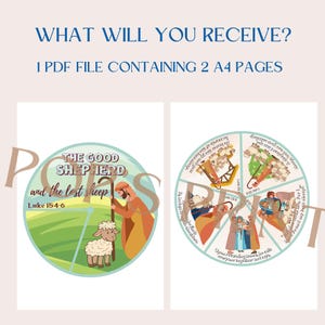 The Good Shepherd Sunday School Craft, the Lost Sheep Printable Spinner ...