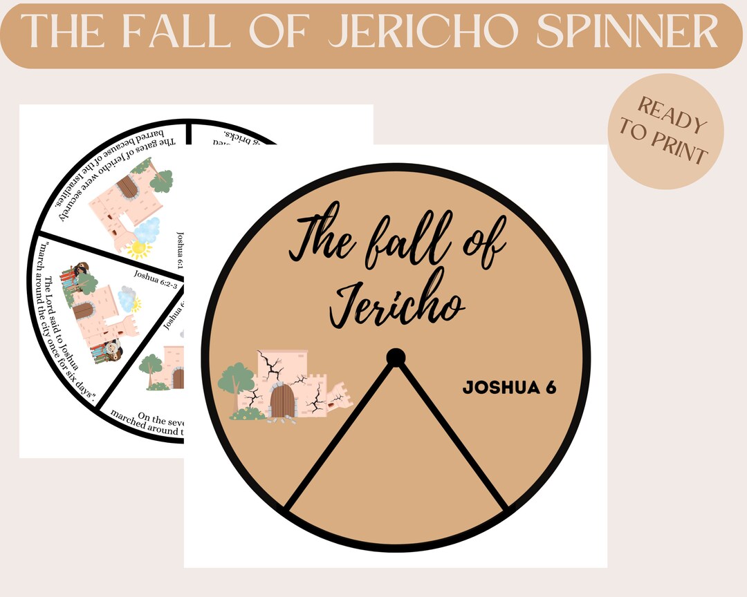 The Fall of Jericho Spinner Wheel Jericho Craft Sunday - Etsy