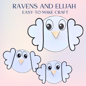 Printable Sunday School Crafts Prophet Elijah Coloring Activity Bundle ...