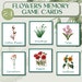Flowers Memory Game Flashcardshomeschool Memory Gamekindergarten Memory ...