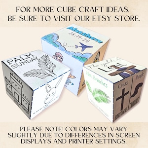 The Last Supper Cube Craft for Kids | Printable Sunday School Story ...