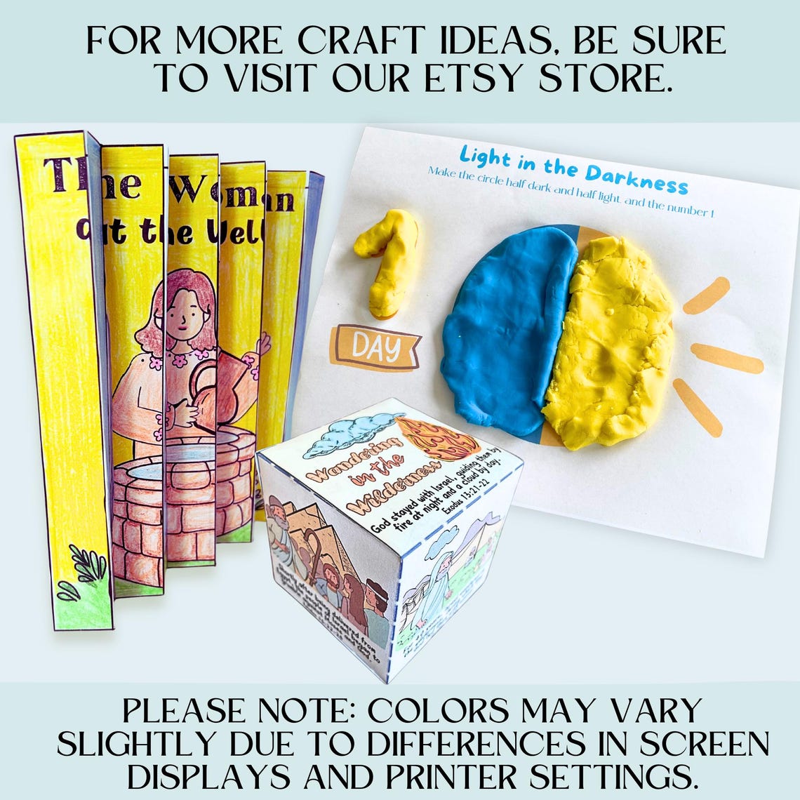 Romans 8:28 Cube Craft, Sunday School Printable Bible Activity ...