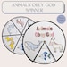 Printable Animals Obey God Coloring Spinner Wheel, Animals Obey God ...