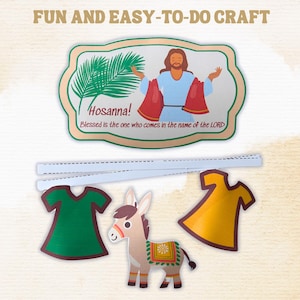 Printable Palm Sunday Mobile, Jesus’ Entry Into Jerusalem Sunday School ...