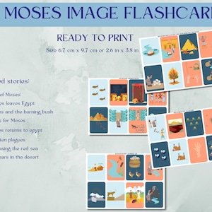 Story of Moses Flashcards | Sunday School & Kids Ministry Bible Story ...