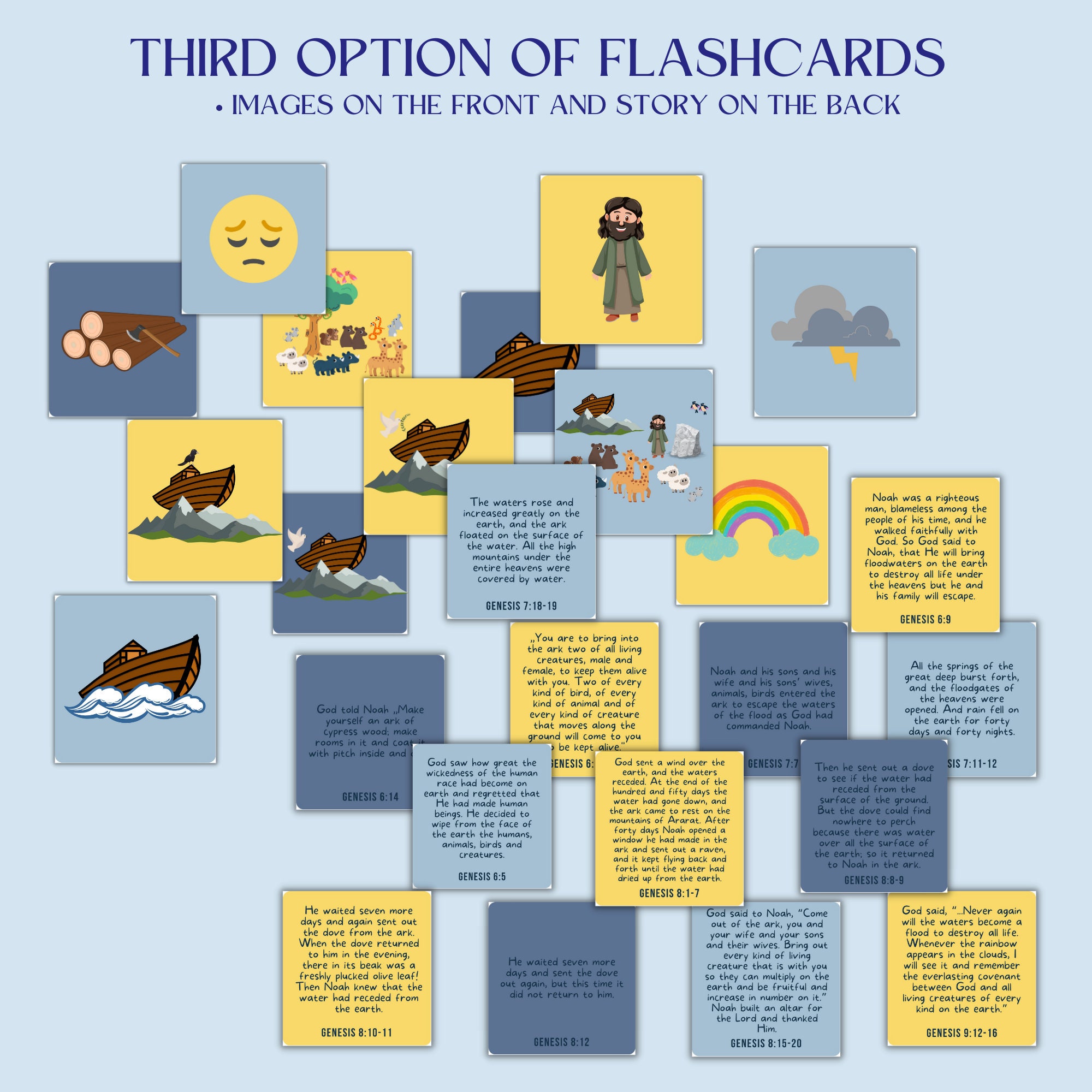 Noah's Ark Flashcards and Activity Noah's Ark Printable Noah's Ark ...