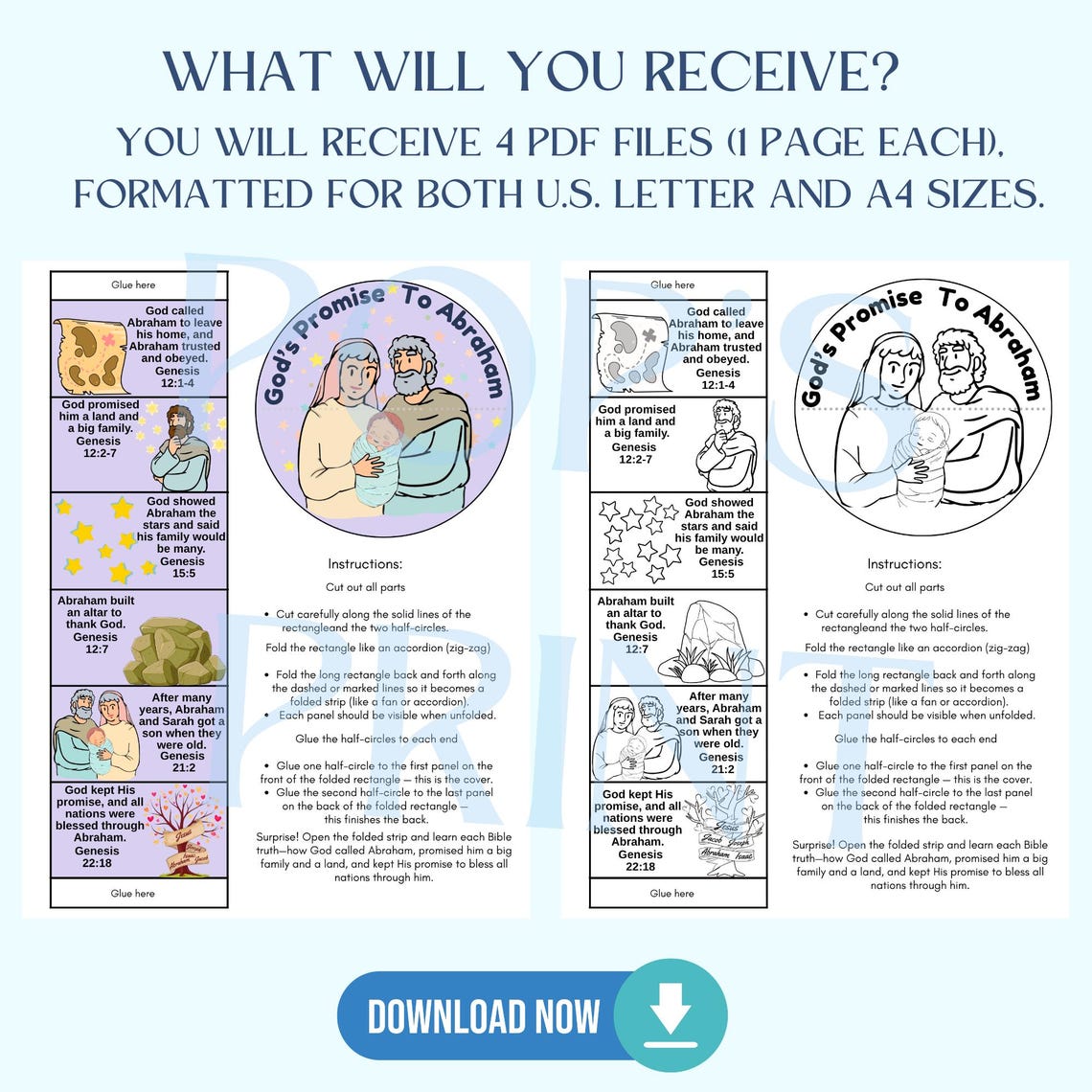 God’s Promise to Abraham Bible Craft for Kids – Printable Christian ...