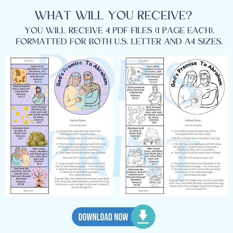 God’s Promise to Abraham Bible Craft for Kids – Printable Christian ...