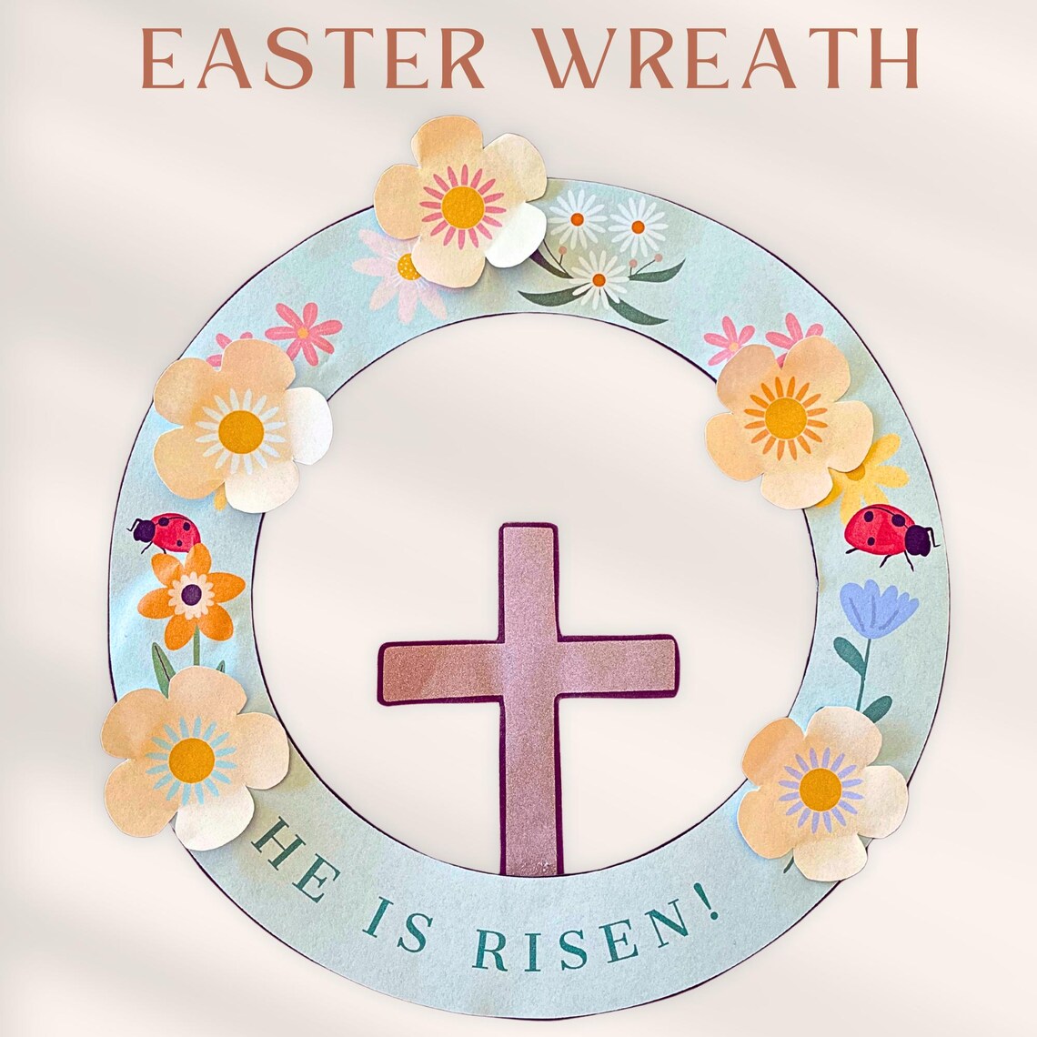 Easter Wreath Craft| Sunday School Activity for Kids| Instant Download ...