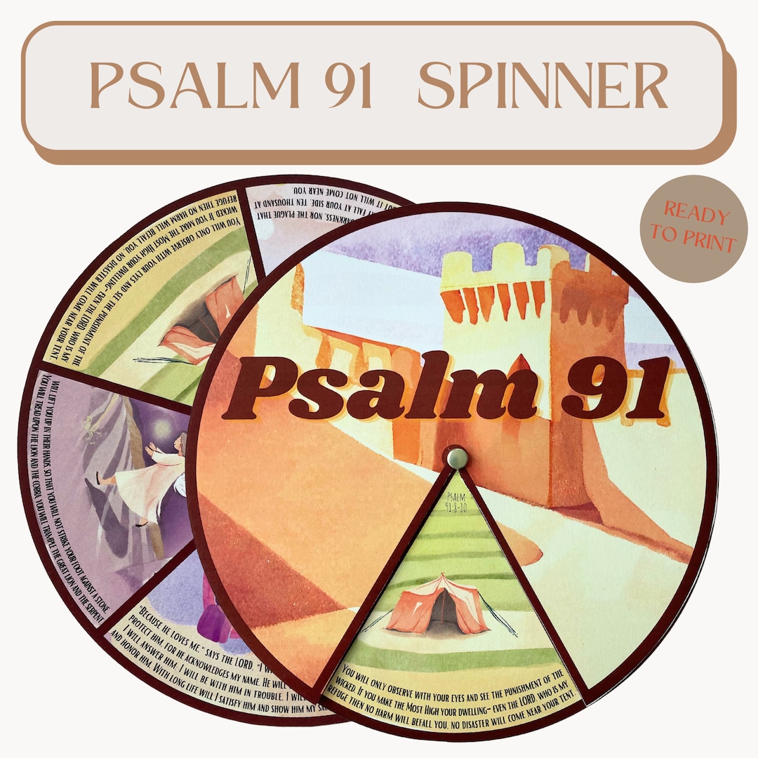 Psalm 91 Spinner Wheel | Psalm 91 Craft | Sunday School Craft | Kids ...