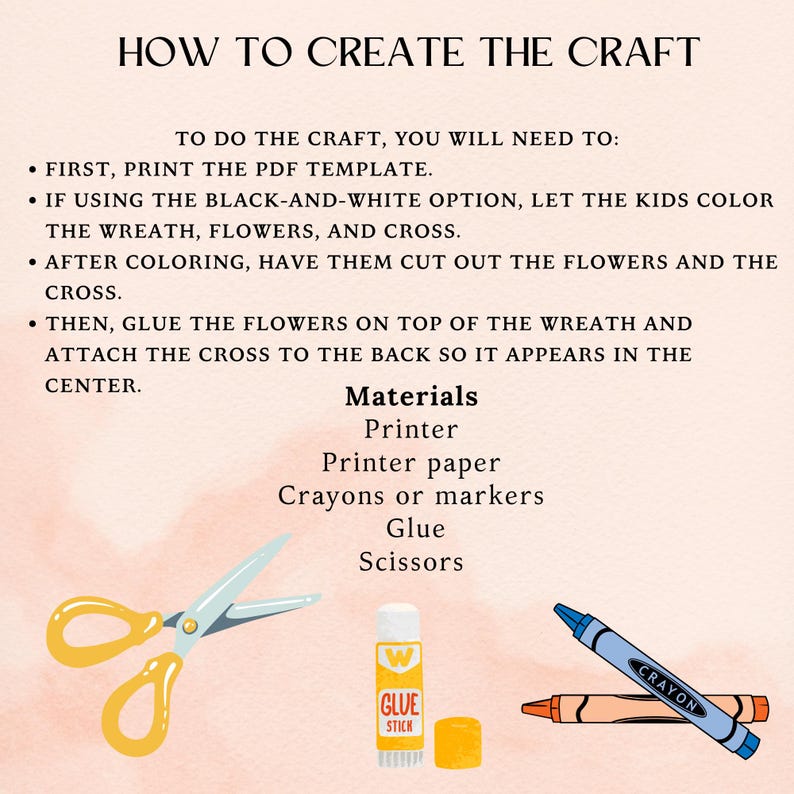 Easter Wreath Craft| Sunday School Activity for Kids| Instant Download ...