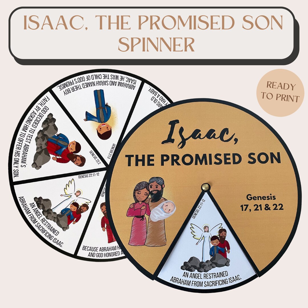 Isaac, the Promised Son Spinner Wheel Interactive Isaac Craft Sunday ...