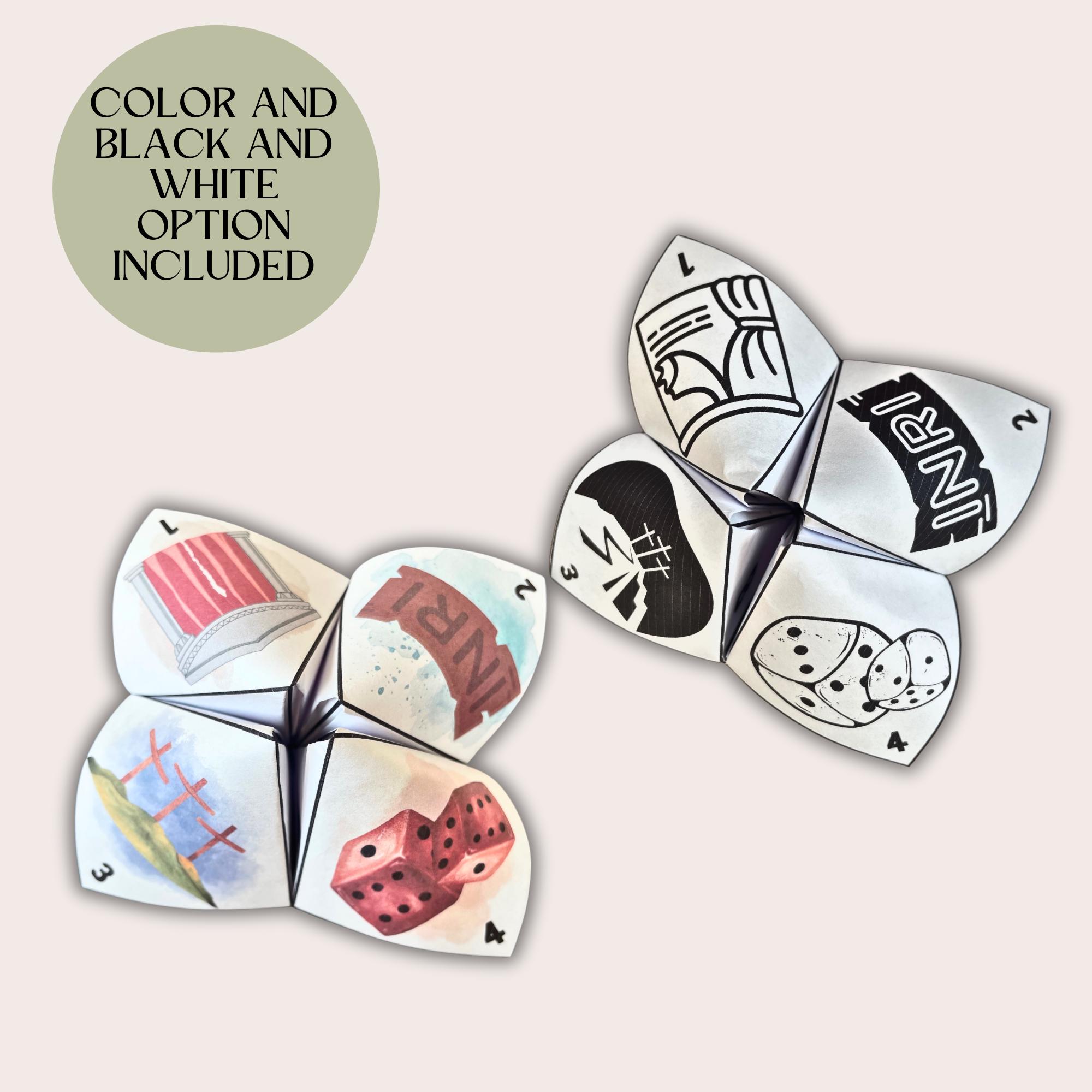 Crucifixion Cootie Catcher for Kids| Printable Sunday School Bible ...