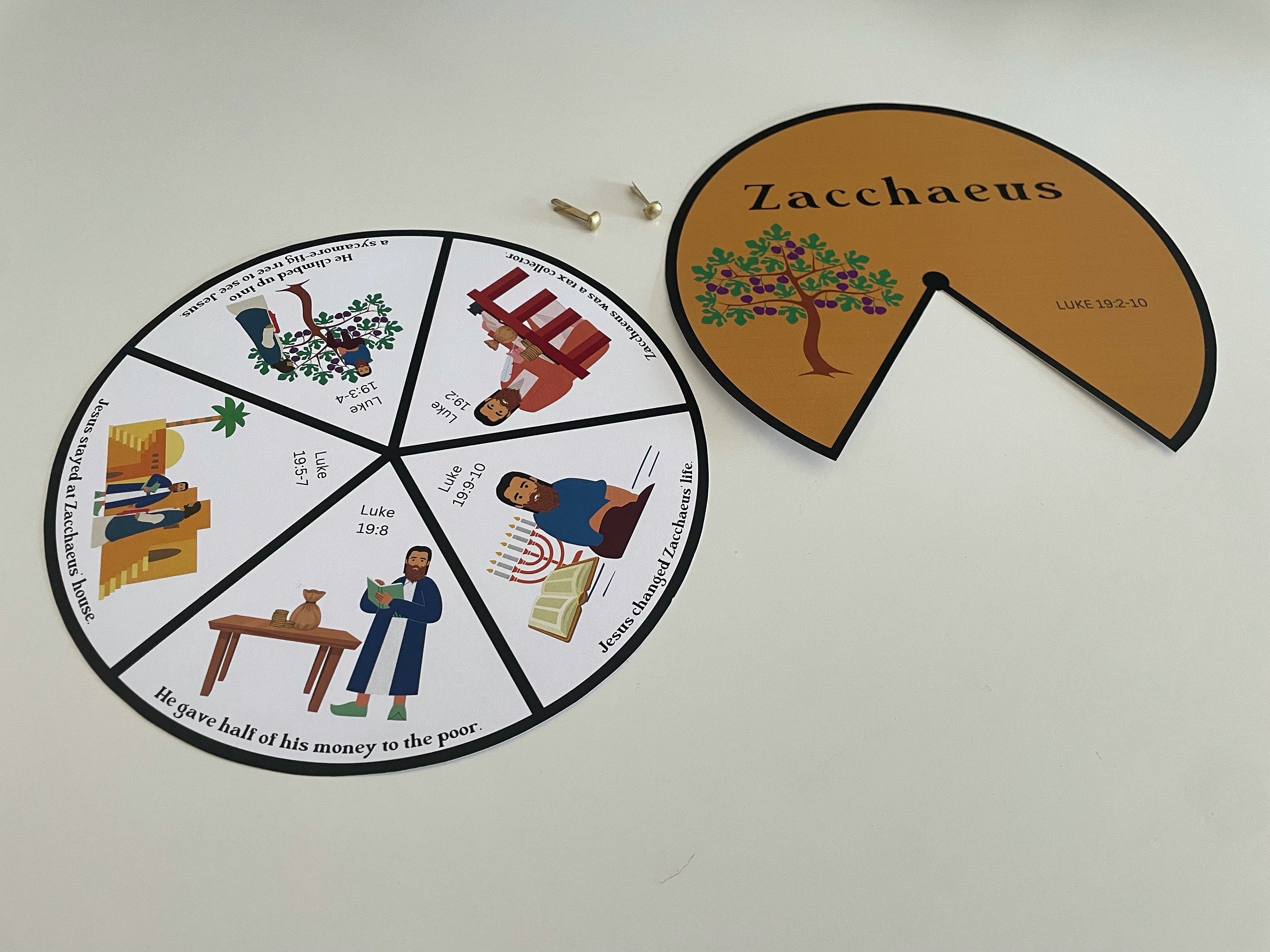 Zacchaeus Spinner Wheel Zacchaeus Craft Sunday School Craft Kids ...