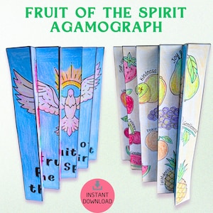 Printable Fruit of the Spirit Agamograph – Sunday School Craft ...