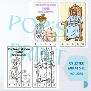 Printable the Queen of Sheba Visits King Solomon Agamograph – Sunday ...