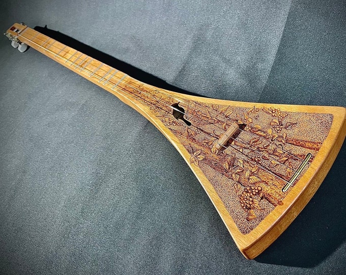 Custom Pixie Lute - Cardinal’s Rest - Three Stringed Musical Instrument ...