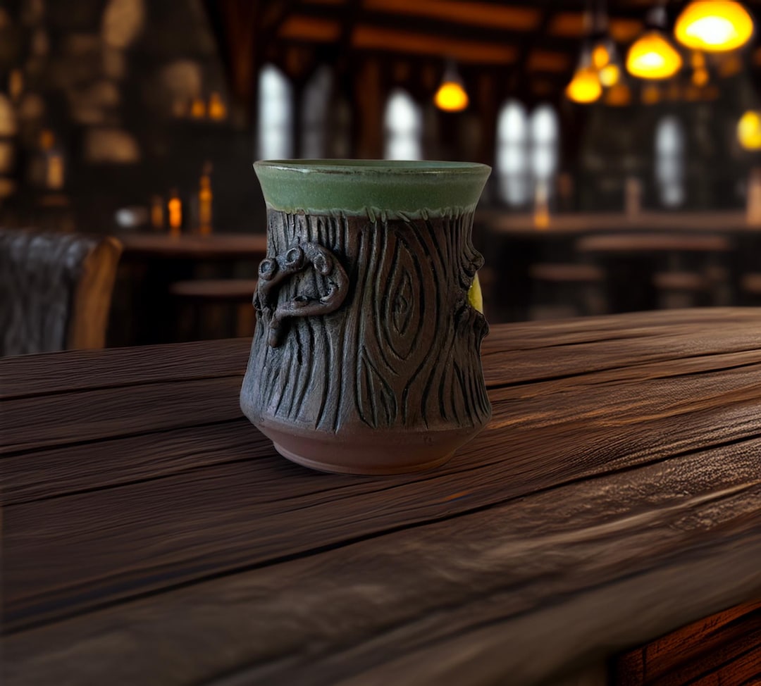 Handmade Ceramic Mimic Mug: Fantasy Gamer Coffee Cup - Etsy